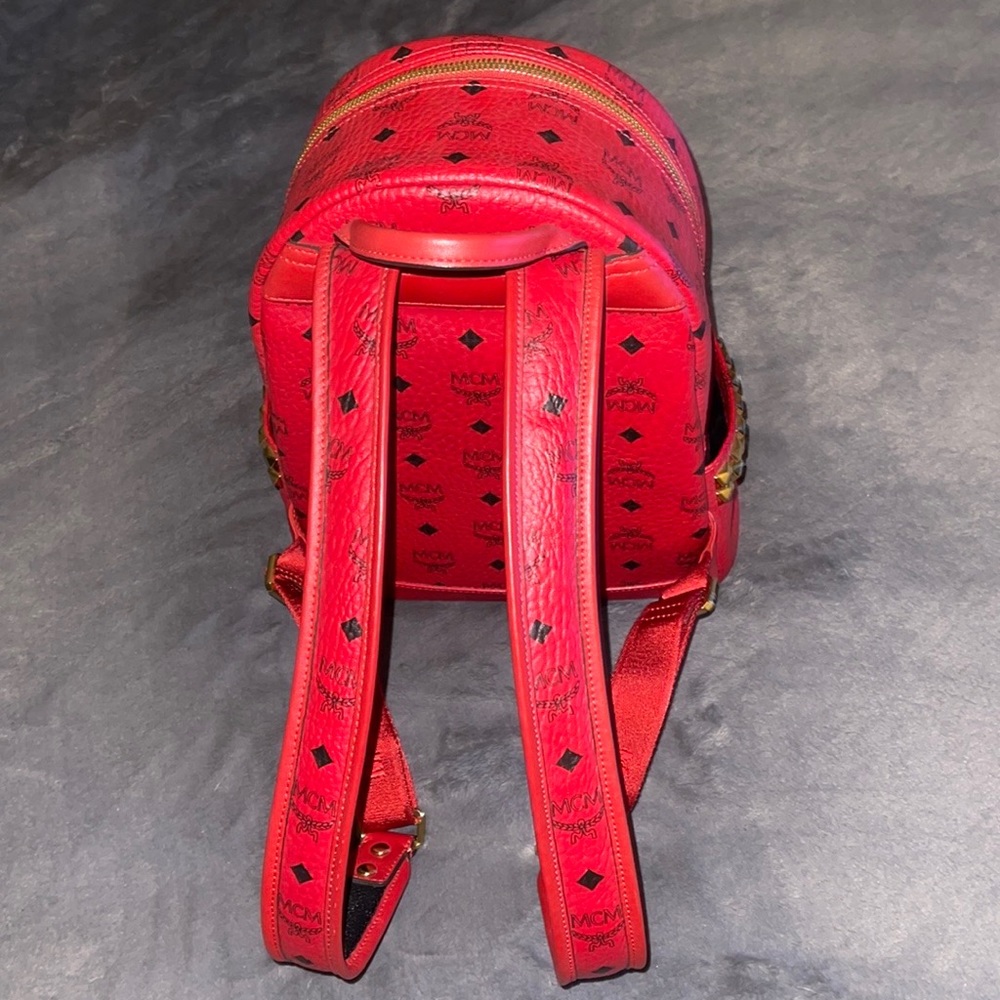 Mcm Stark Side Studs Backpack - Gem